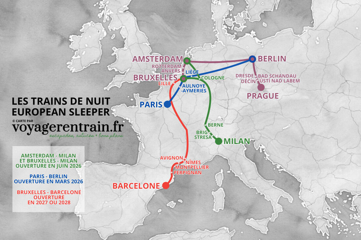 Guide complet sur les trains de nuit European Sleeper - Voyager en train